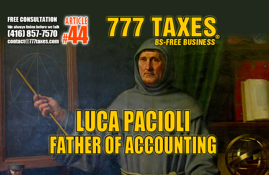 Luca Pacioli - 777Taxes | Pavel Tishchevsky | Accounting
